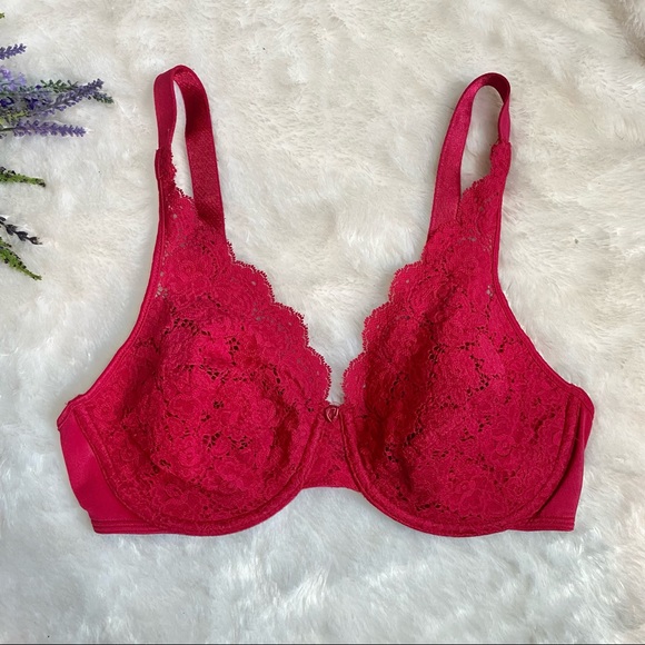 Playtex | Intimates & Sleepwear | Vintage Playtex Red Lace Underwire ...